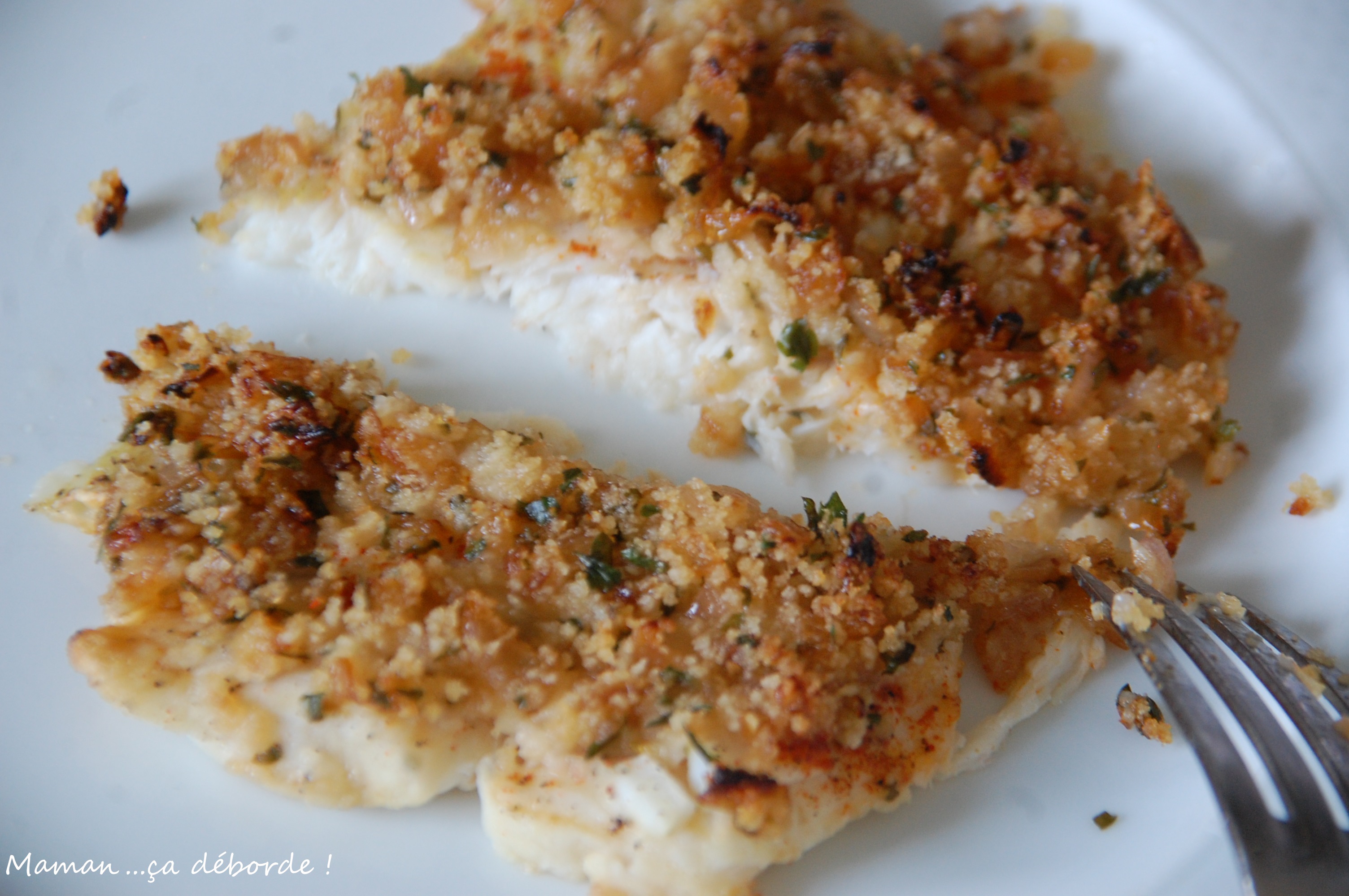 Filet de limande en croûte d'échalotes et citron - Maman...ça déborde