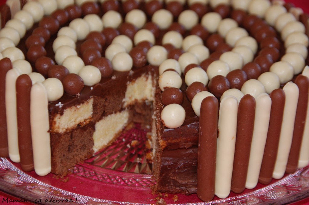 Gâteau damier - Maman...ça déborde
