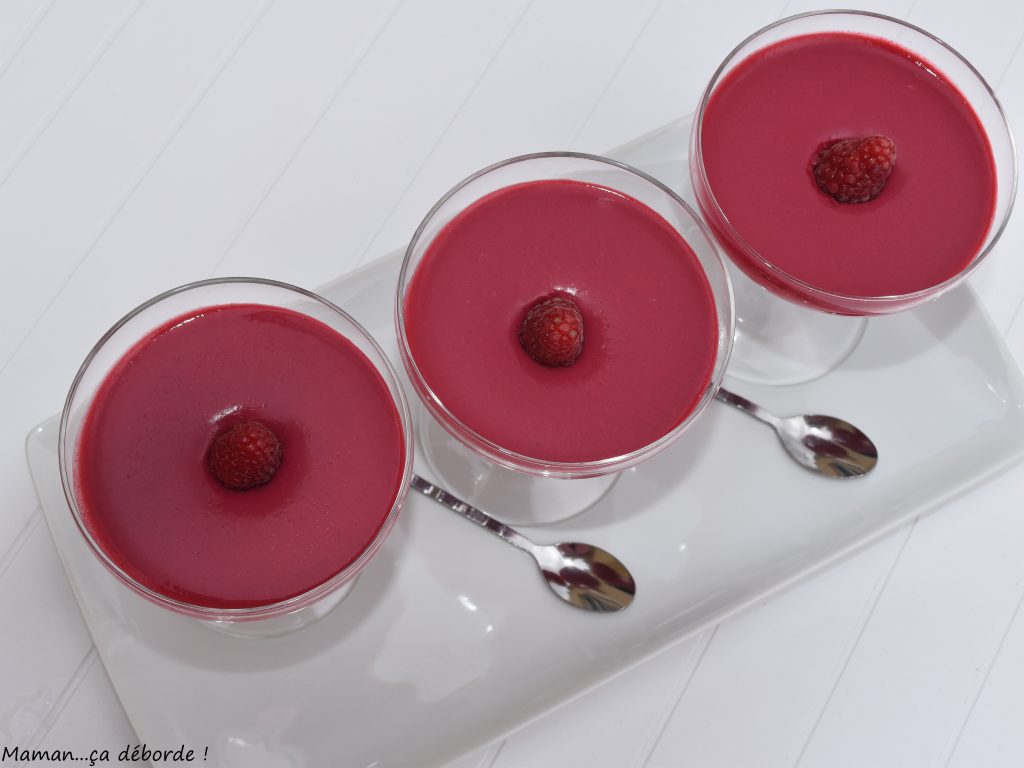 Crème à la framboise - Maman...ça déborde