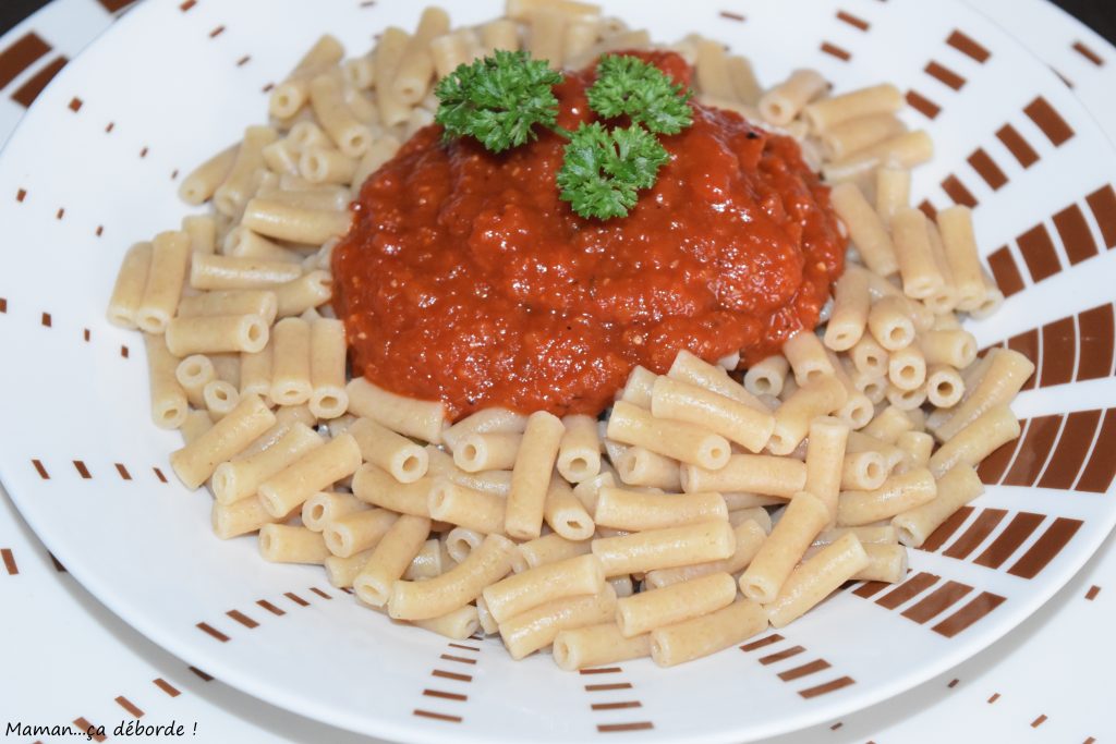 Pâte au coulis de poivrons grillés - Maman...ça déborde