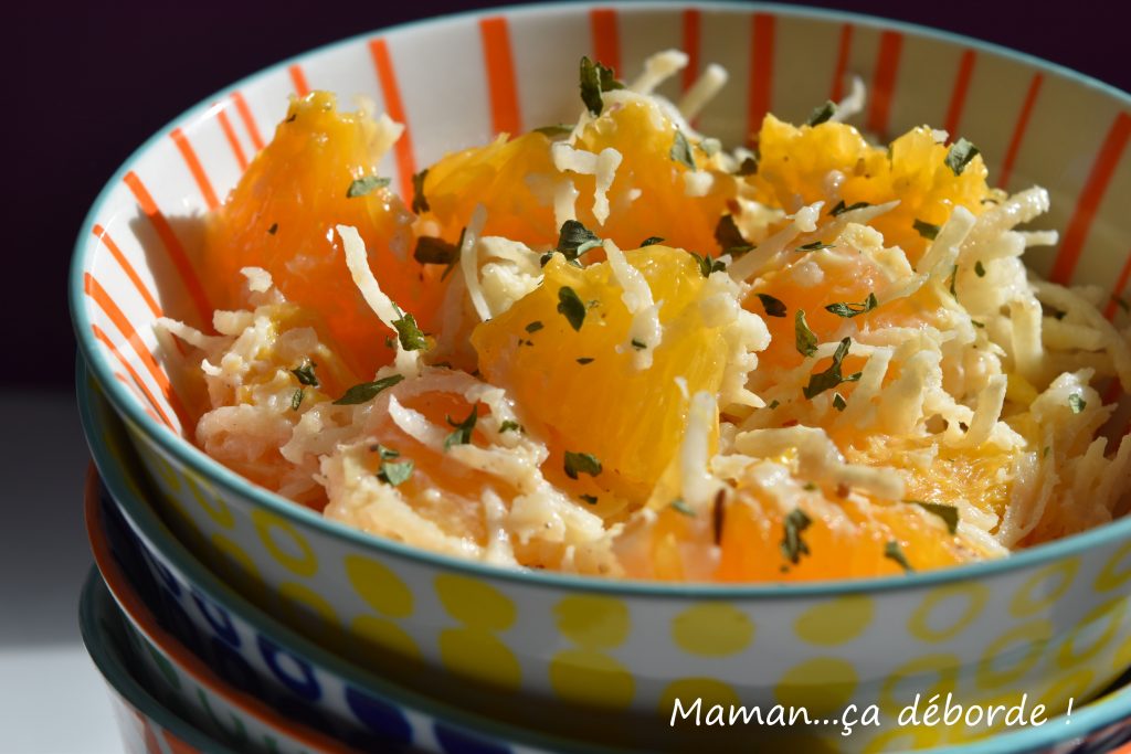 Salade de céleri rave aux oranges - Maman...ça déborde